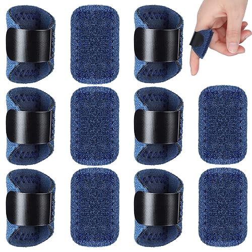 12 Pcs Finger Splints for Trigger Finger Adjustable Thumb Splint Middle ...