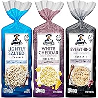 Amazon.com : Quaker Large Rice Cakes, 3 Flavor Topper Variety Pack ...