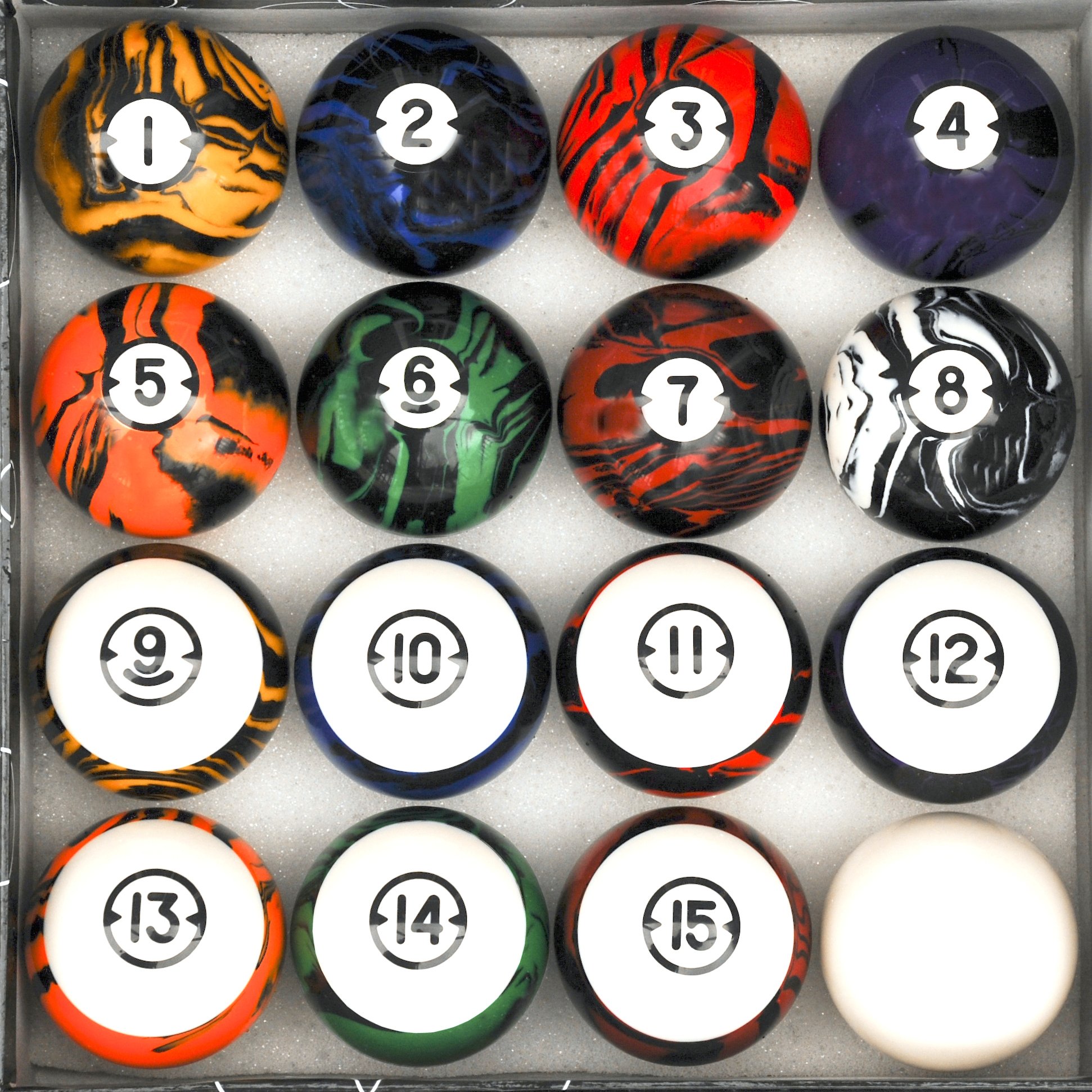Coin Operated Pool Table Balls Oversized Pool Table Cue Balls – Box Of ...
