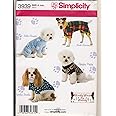 Amazon.com: Simplicity 3939 Sewing Pattern Use to Make Dog Clothes in ...