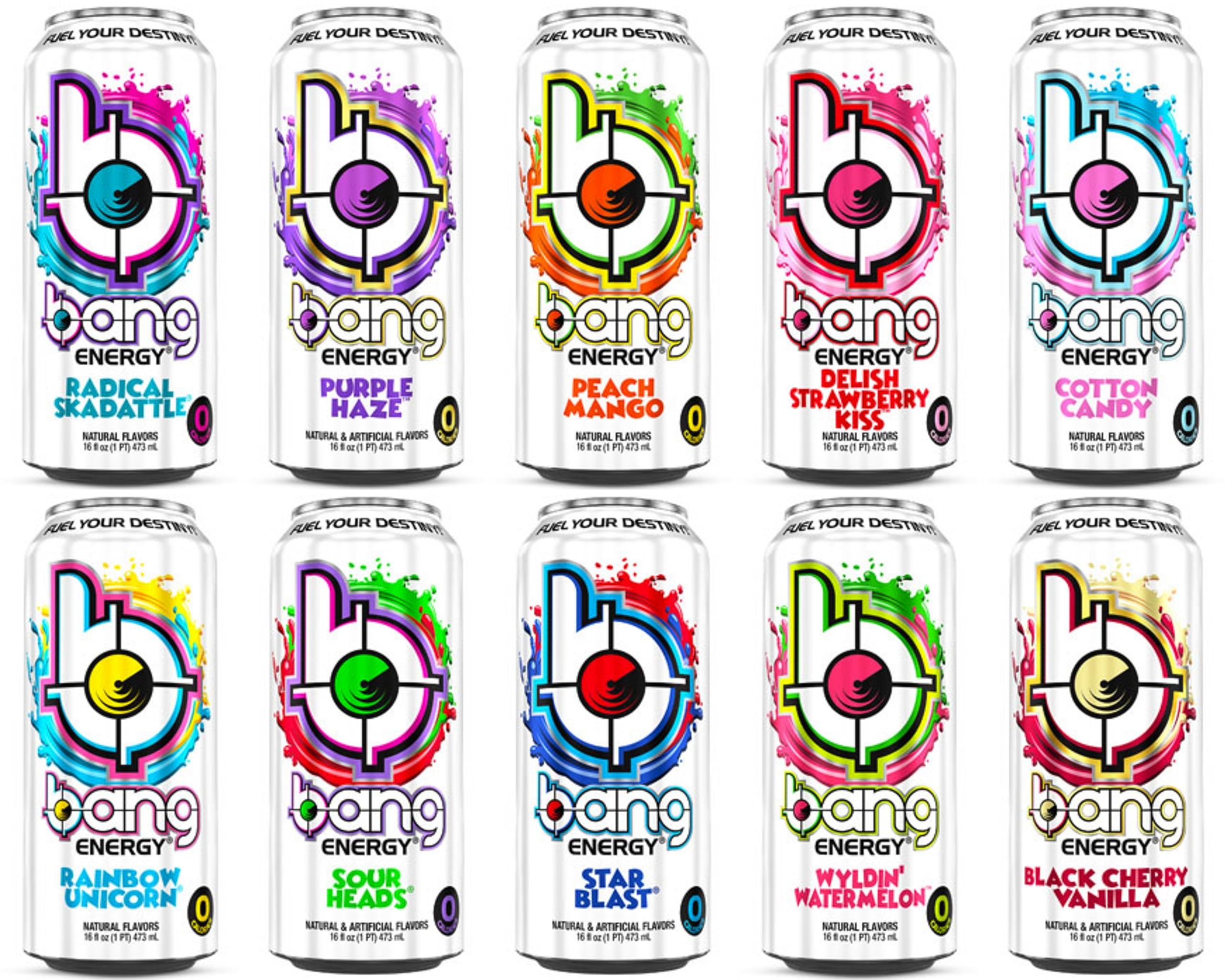 Mua Bang Energy Cans, 16 Fl Oz, 12 Pack (Delish Strawberry) trên Amazon ...