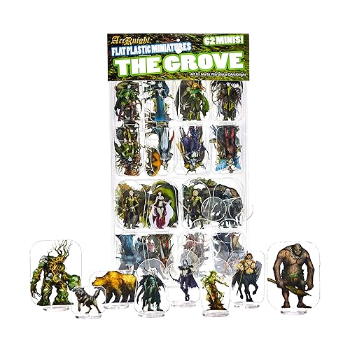 Arcknight Flat Plastic Miniatures: The Grove; 62 Unique Forest-Themed ...