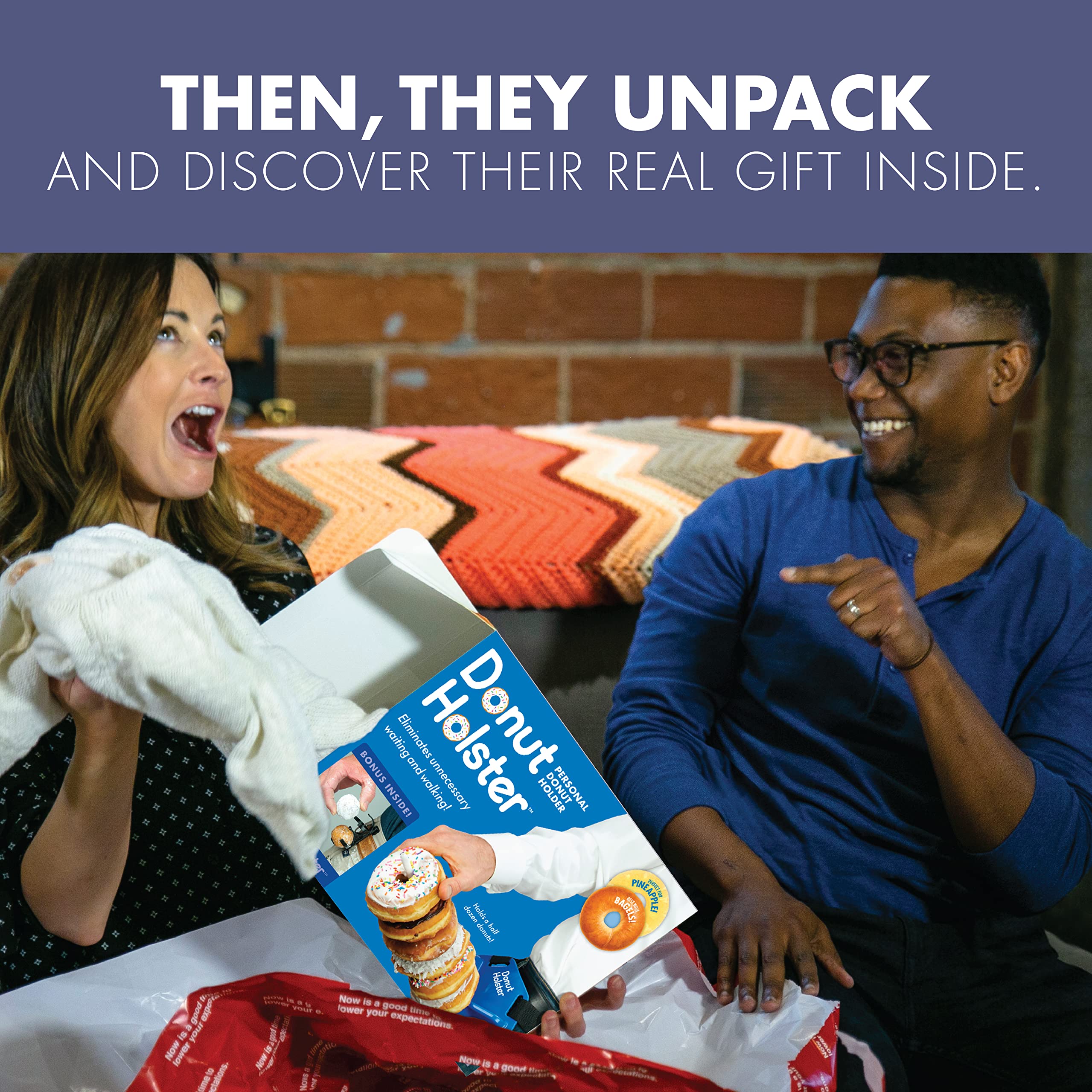 Mua Prank-O Gag Gift Empty Box, Donut Holster, Birthday Gift Box, Wrap ...