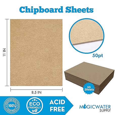 Mua 50 Chipboard Sheets 8.5 x 11 inch - 50pt (point) Heavy Weight Brown ...
