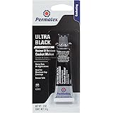 Permatex 81158-12PK Black Silicone Adhesive Sealant, 3 oz. Tube, 3 ...