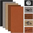 Amazon.com: Huhumy 5 Pieces Laserable Leather Sheets Leatherette Sheets for Laser Engraving ...
