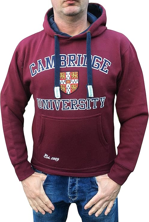 Amazon.com: Cambridge University Official Hoody - Burgundy - Official ...
