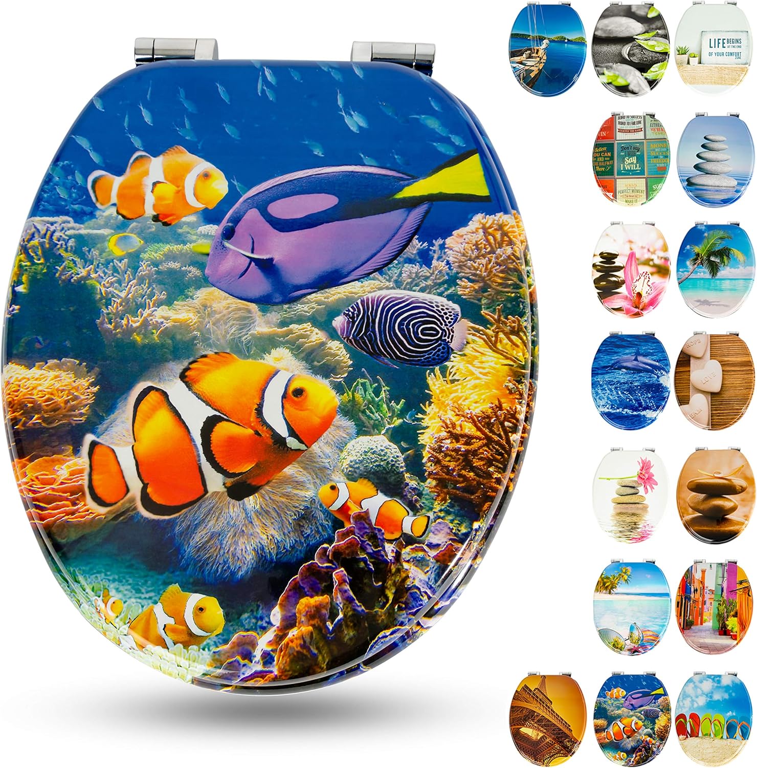 Holzkern WC Sitz mit Absenkautomatik von Sanfino, hochwertige Qualität ...