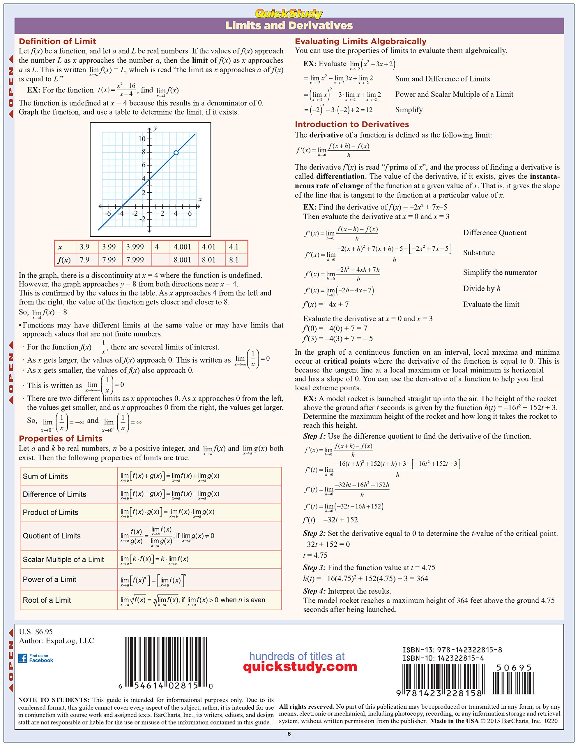 Mua Pre-Calculus: a QuickStudy Laminated Reference Guide (QuickStudy ...