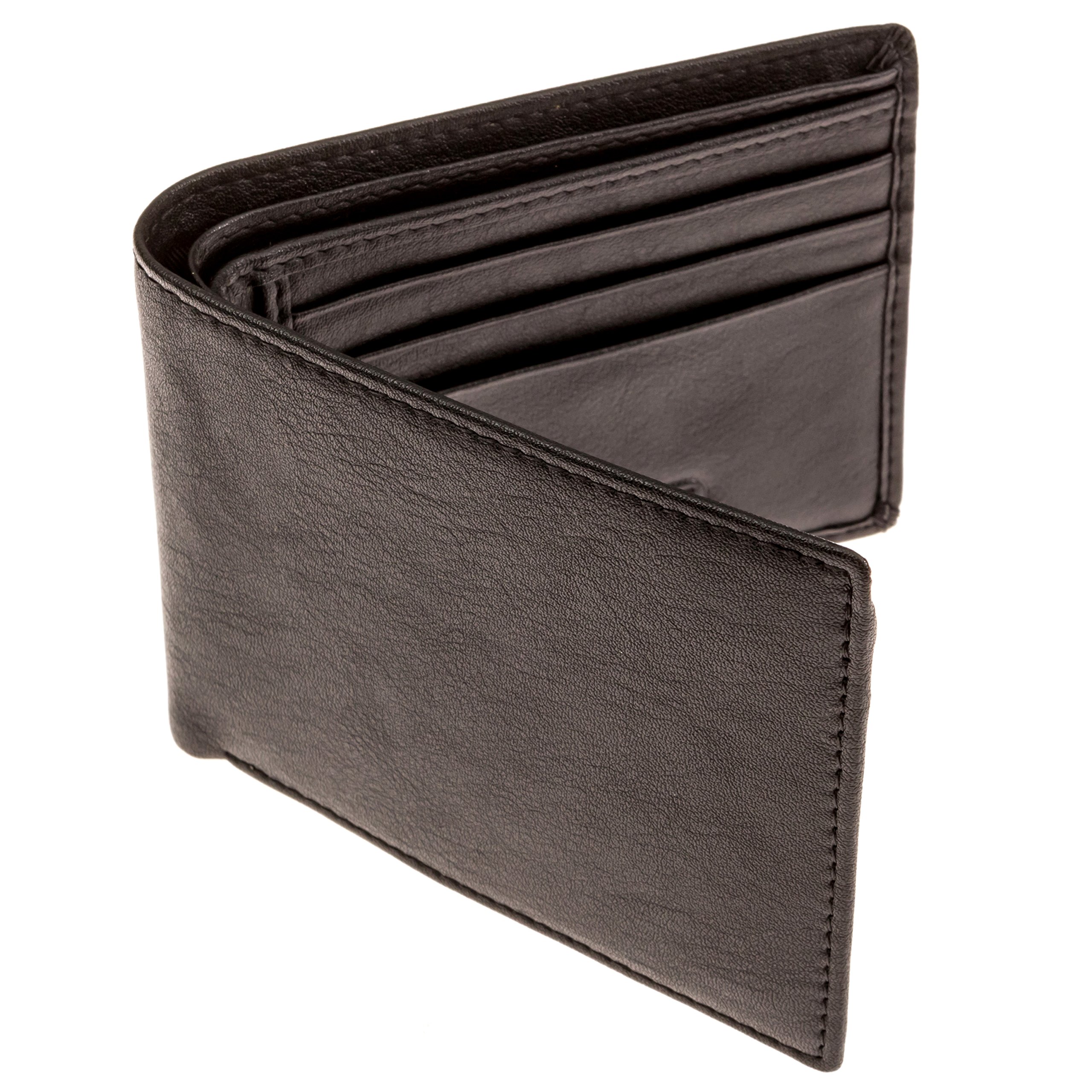 RFID Blocking Wallet - Bifold Leather Wallet Can Block RF Signals To ...