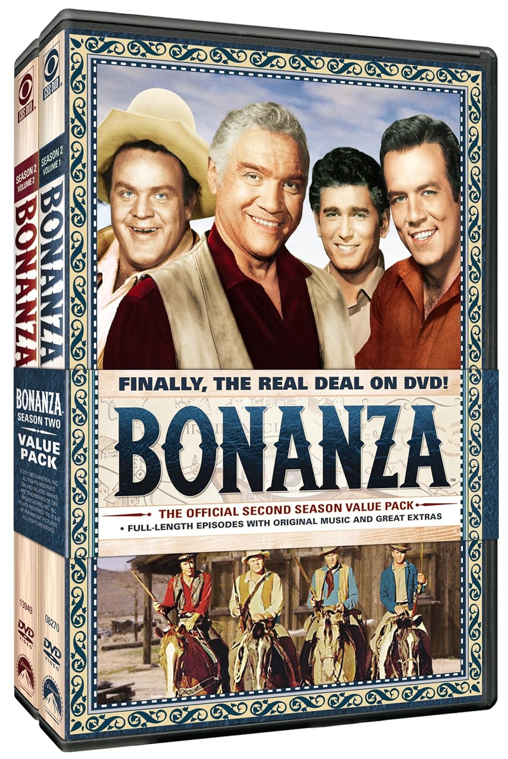 Bonanza: Official Second Season V.1&2 9pc DVD Region 1 NTSC US Import ...