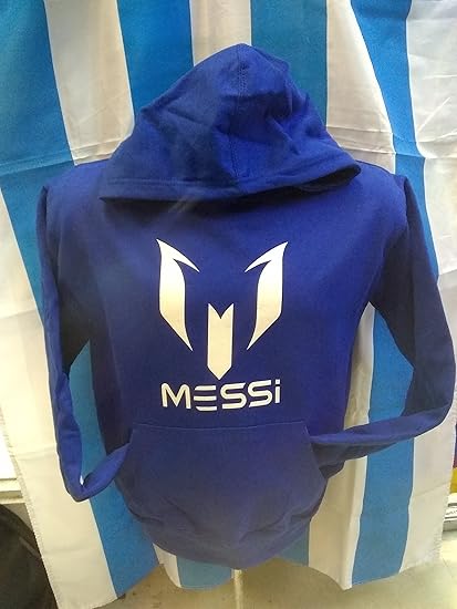 Amazon.com : New! Lionel Messi Royal Blue Cotton Hoodie with Pocket ...