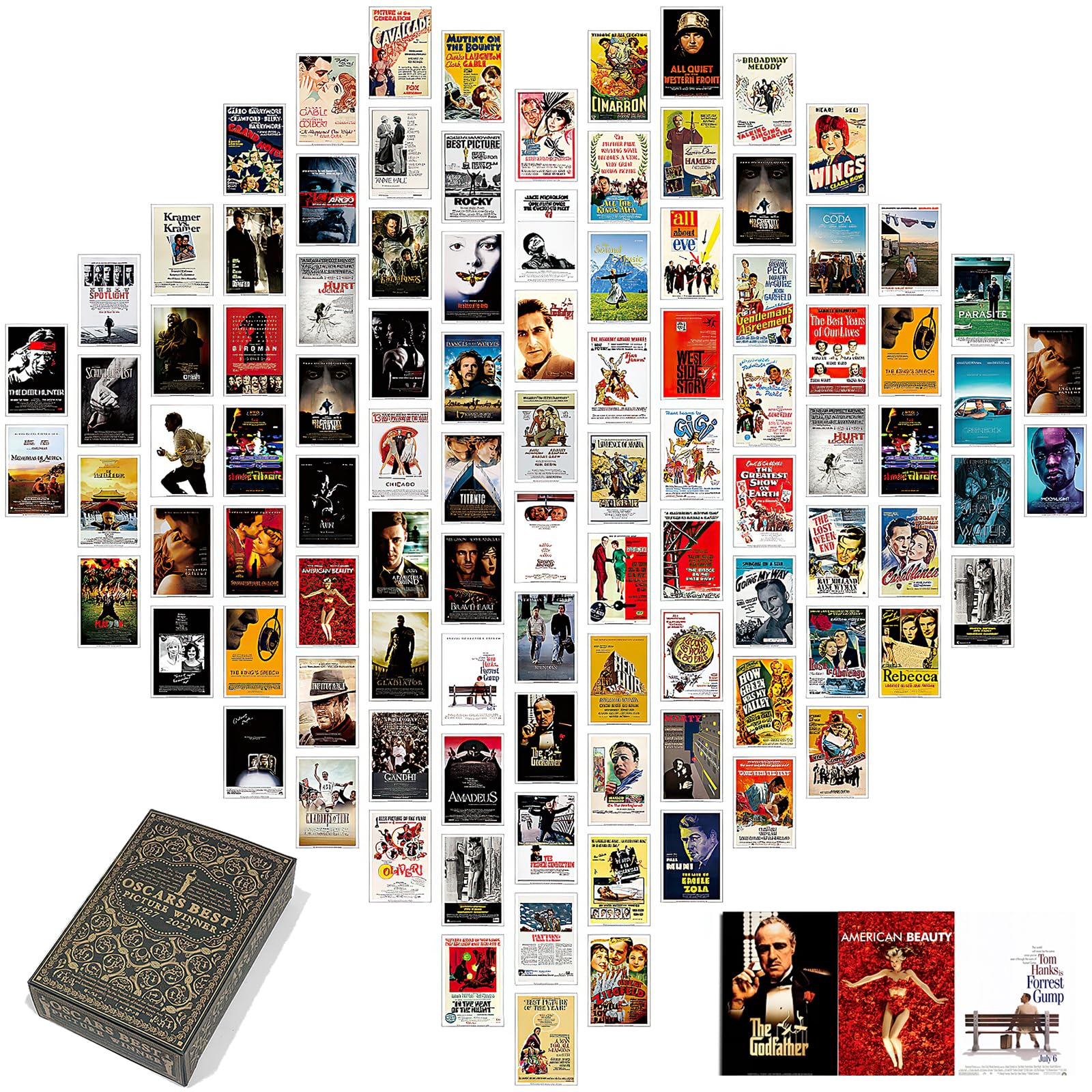 Mua 94PCS Vintage Posters of Classic Movie, Wall Collage Kit Aesthetic ...