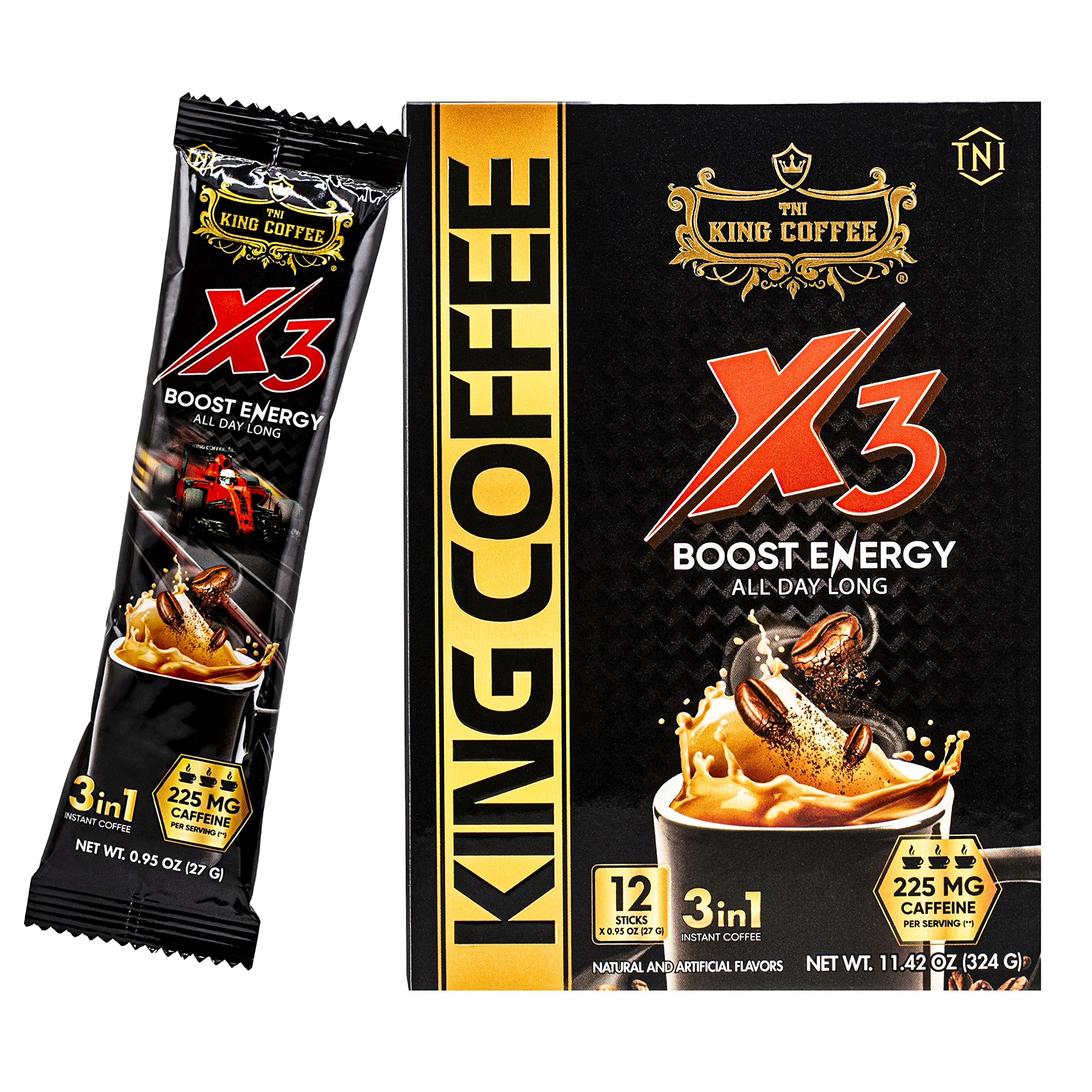 Mua King Coffee 3in1 X3 Instant Vietnamese Coffee Packets, Box 12 ...