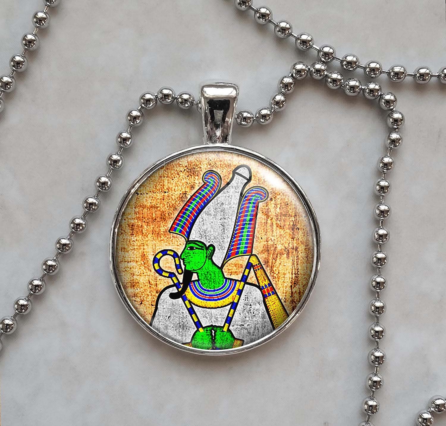 Amazon.com: Osiris Ancient Egyptian Deity Pendant Necklace: Handmade