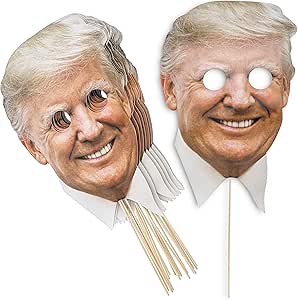 Amazon.com: Cardboard Face Cutout, Trump Mask (24 Pack): Kitchen & Dining
