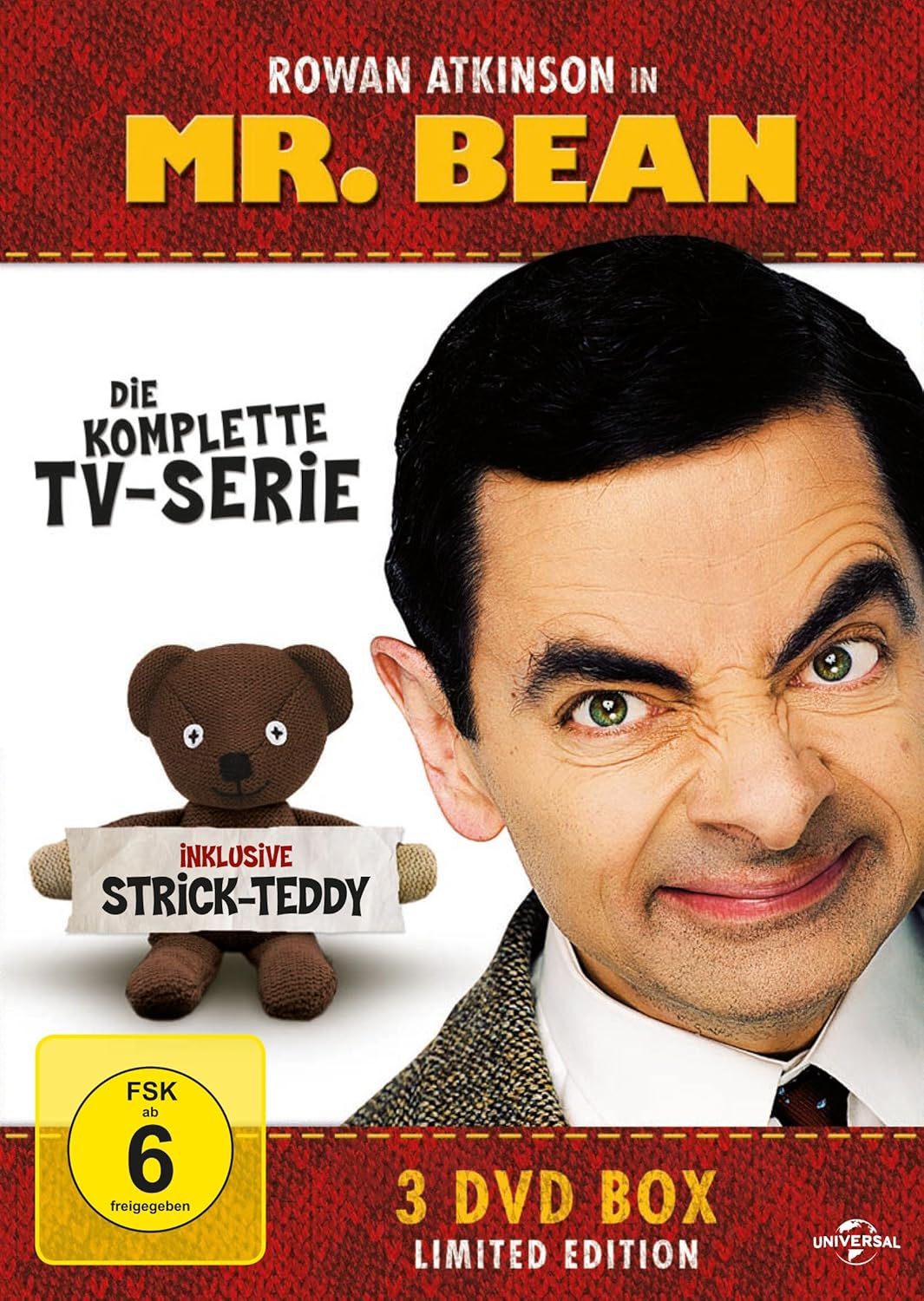 Mr. Bean - Die komplette TV-Serie Limited Edition, inklusive Strick ...