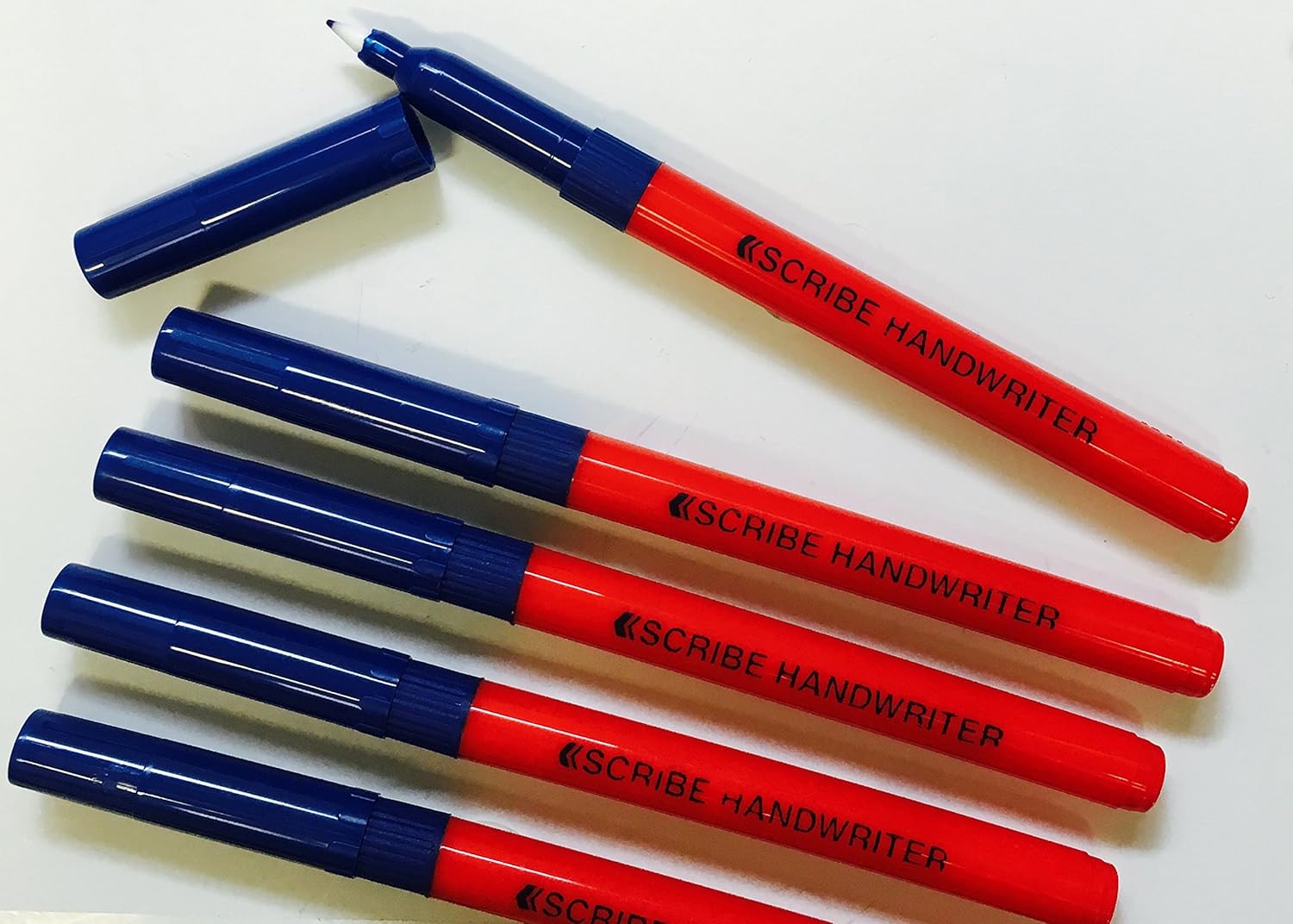 SCRIBE HANDWRITING PENS. PACK OF 24. BLUE INK. FINE POINT. GREAT FOR ...