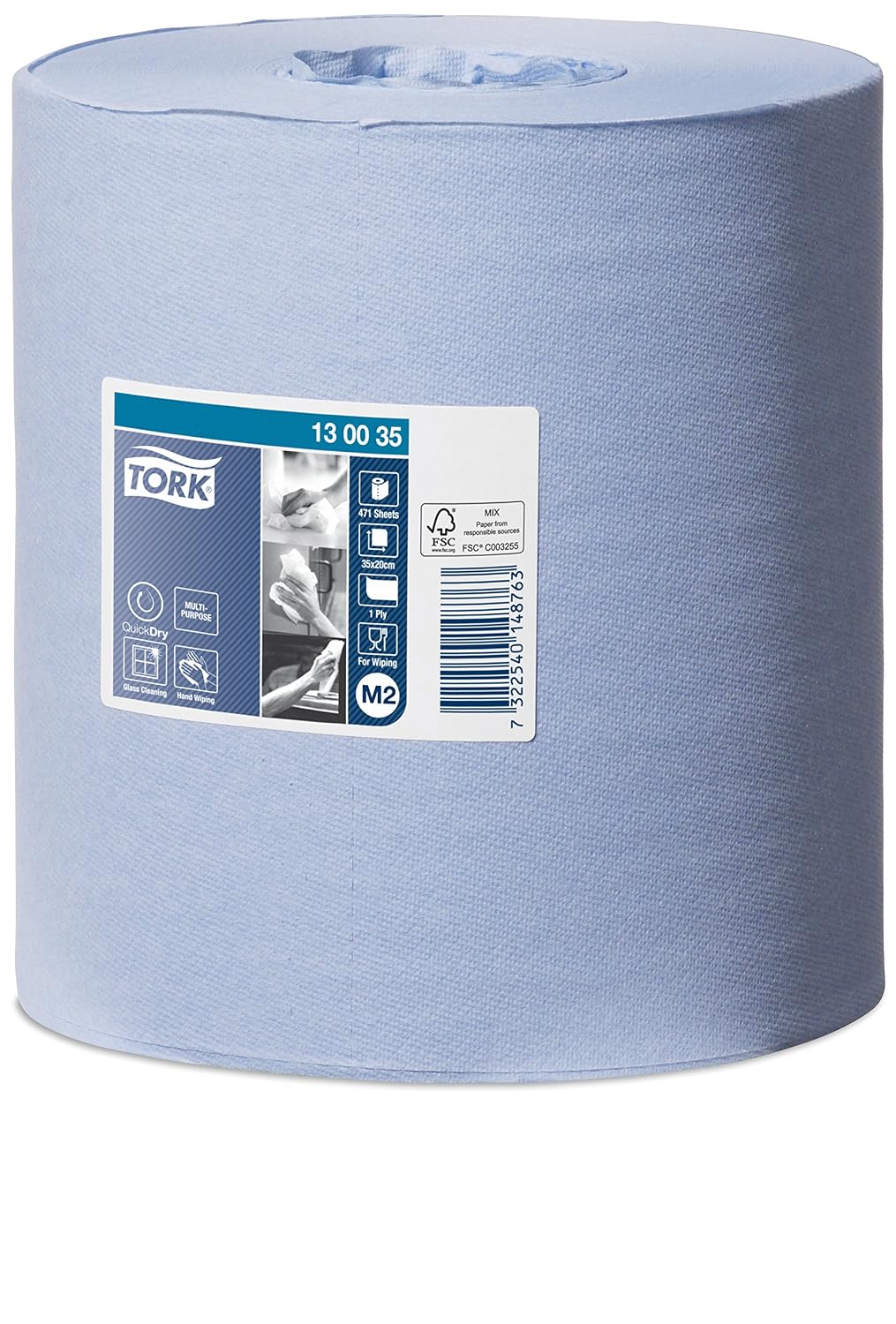 Tork 130035 Multipurpose Wiping Paper Towels/Paper Rolls Suitable for ...