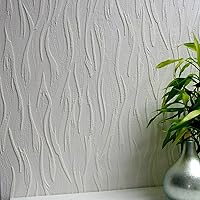 Brewster 437-RD4000 Caiger Textured Vinyl Wallpaper, Paintable ...