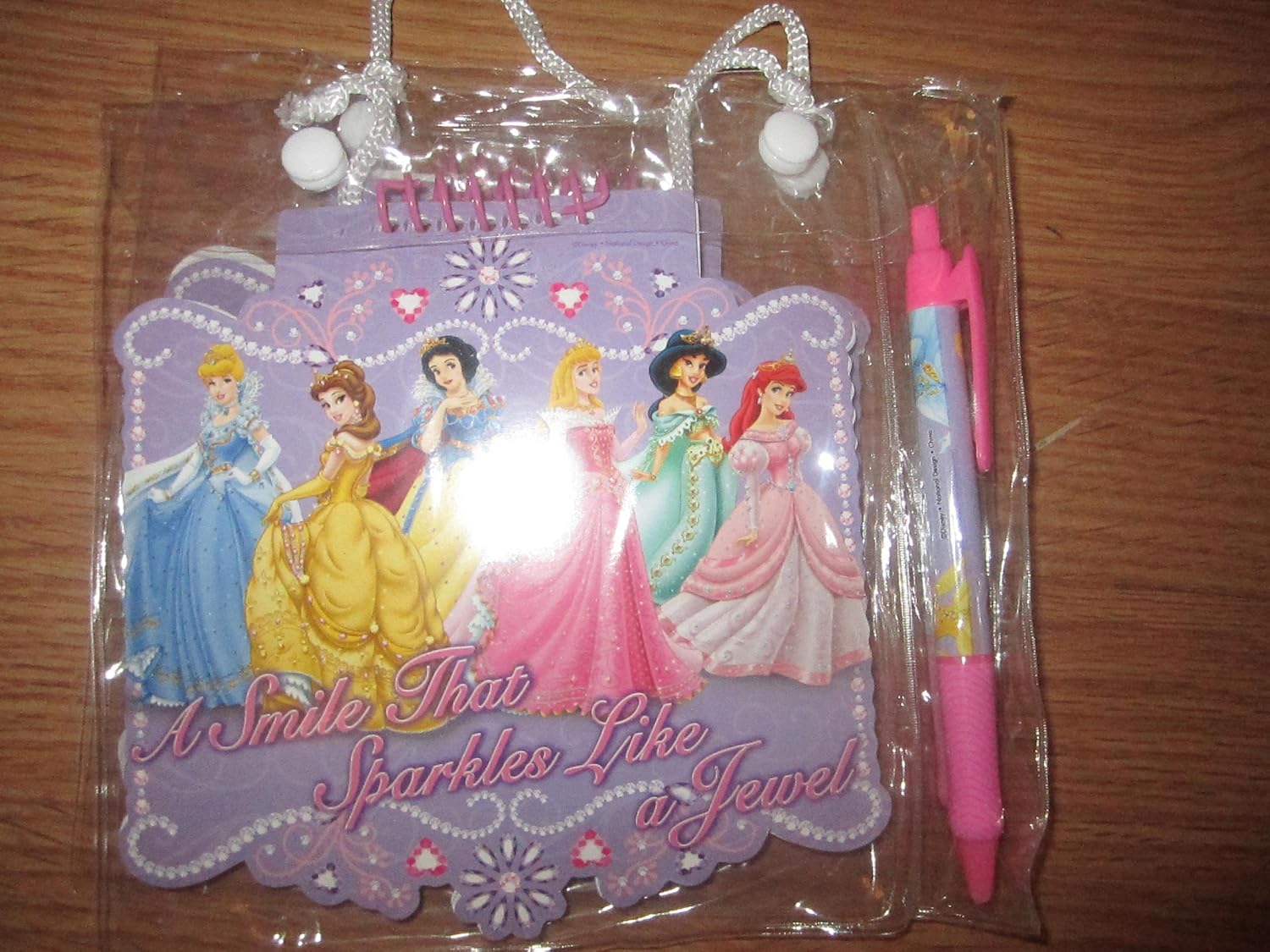 Amazon.com : Disney Princess Spiral Notebook with Pen : Wirebound ...