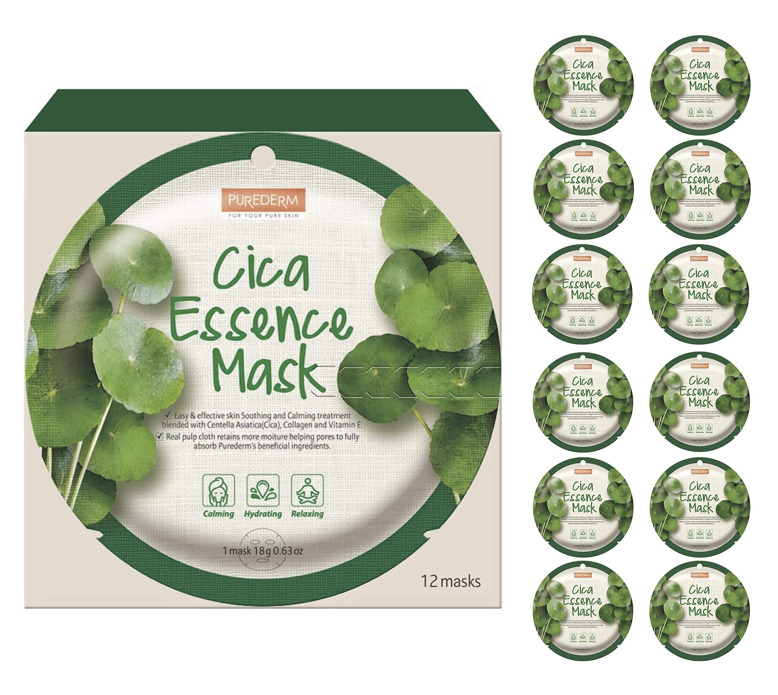 Mua Purederm Cica Essence Mask (12 Pack) - Highly Concentrated Cica ...