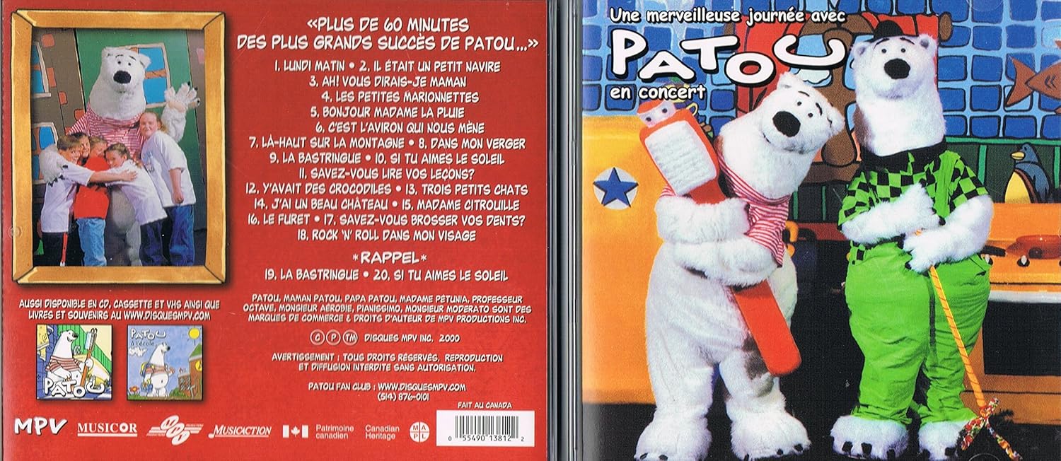 PATOU - UNE MERVEILLEUSE JOURNEE AVEC: PATOU: Amazon.ca: Music