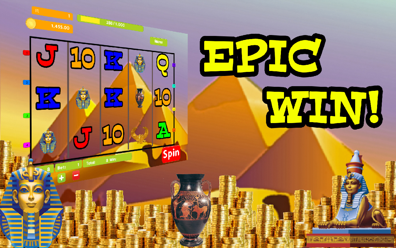 Sphinx in Egypt Pharaoh Tomb Treasure Lucky Jackpot Vegas Casino Slot ...