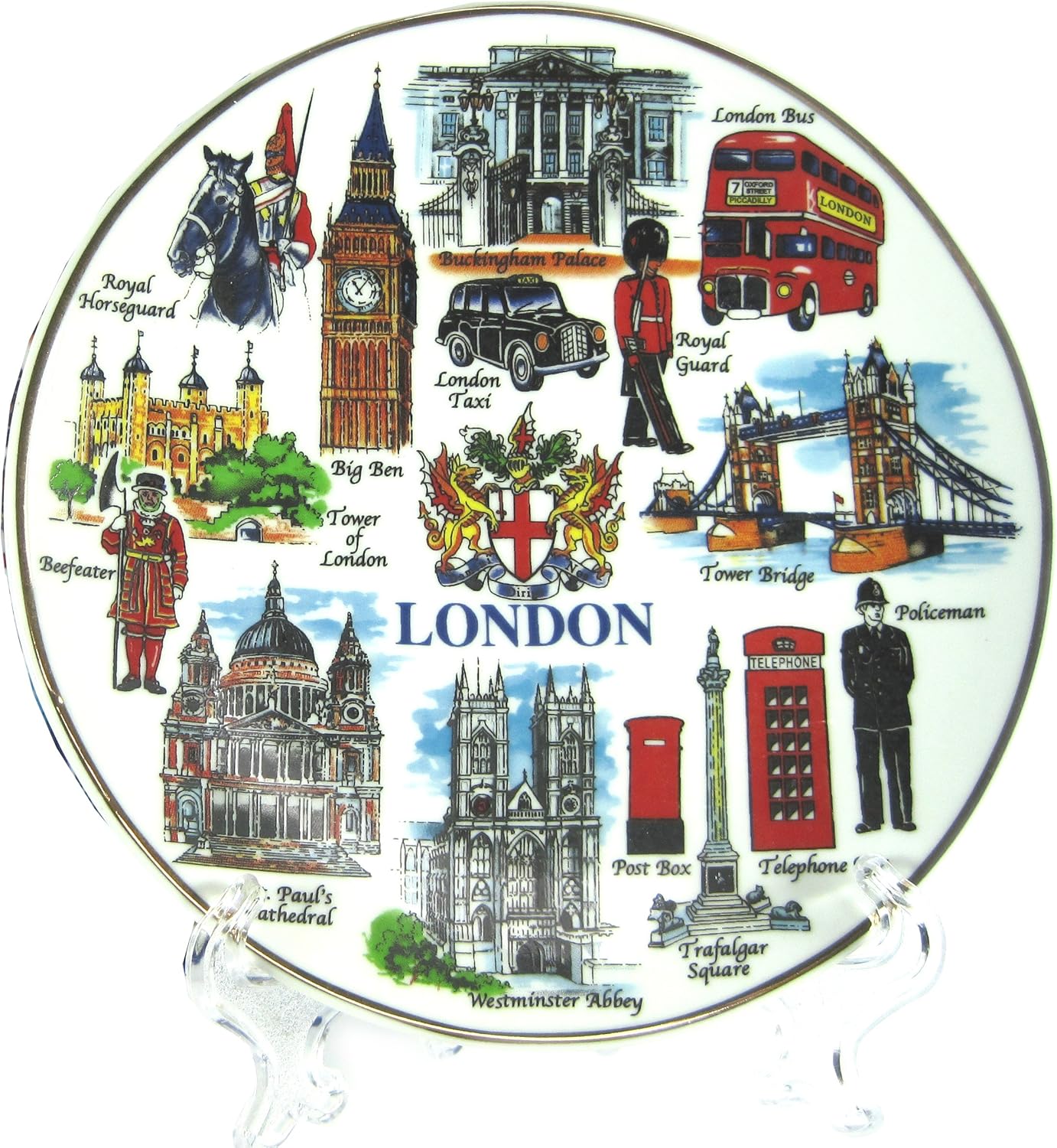 Decorative Plates Fine Porcelain with London Popular Scenes and Icons ...