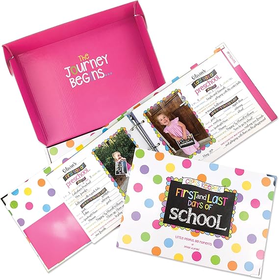 School Memory Book Keepsake Album, Scrapbook for Kids Memories ...