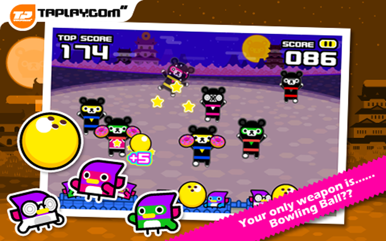 Bowling Ninja - Tappi Bear:Amazon.co.uk:Appstore for Android