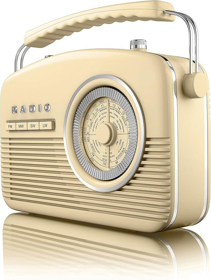 Akai A60010C Portable 50's FM/AM Retro Radio: Amazon.co.uk: Audio & HiFi