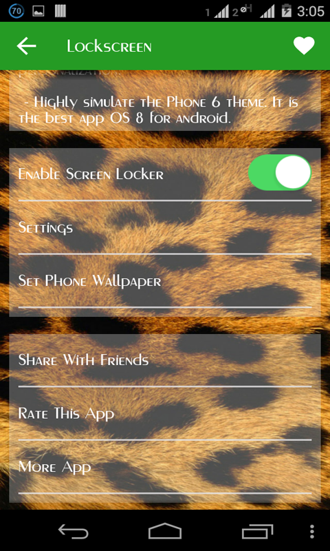 Leopard Print Lock screen: Amazon.com.br: Amazon Appstore