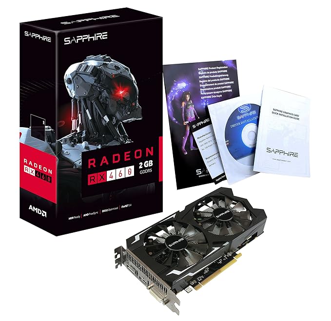 Amazon.in: Buy Sapphire Radeon RX 460 2GB GDDR5 HDMI/DVI-D/DP OC (UEFI ...