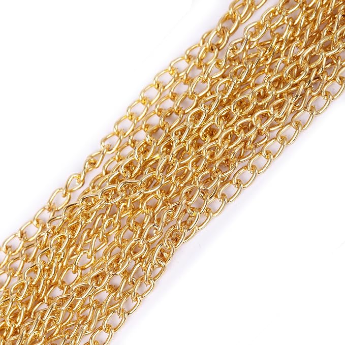 ILOVEDIY 5/100m Chaîne maille maillon Chaîne métal chainette pour ...