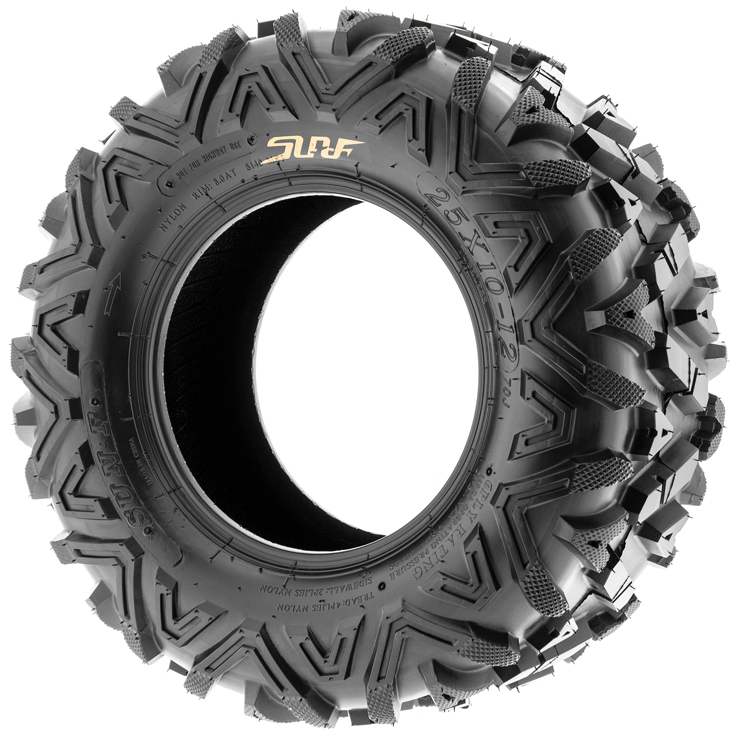 SunF A033 Power.I 25x10-12 ATV UTV Tire All-Terrain Off-Road, 6 PR ...
