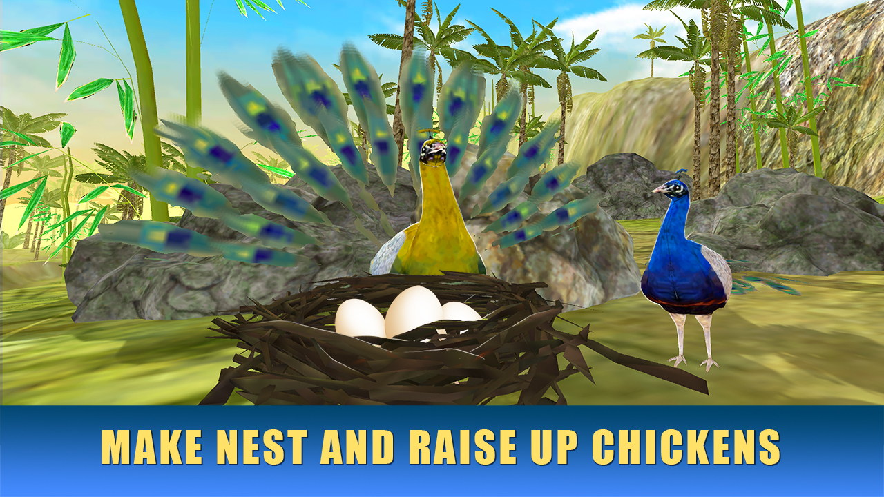 Peacock Life Simulator 3D: Bird Survival Game | Peafowl Animal Fighting ...