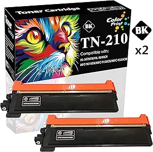 Amazon.com: (2-Pack, Black) Compatible TN210 TN-210 Black Toner ...