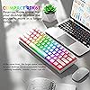 Ractous RTK61 60% Mechanical Gaming Keyboard RGB Backlit PBT Pudding ...