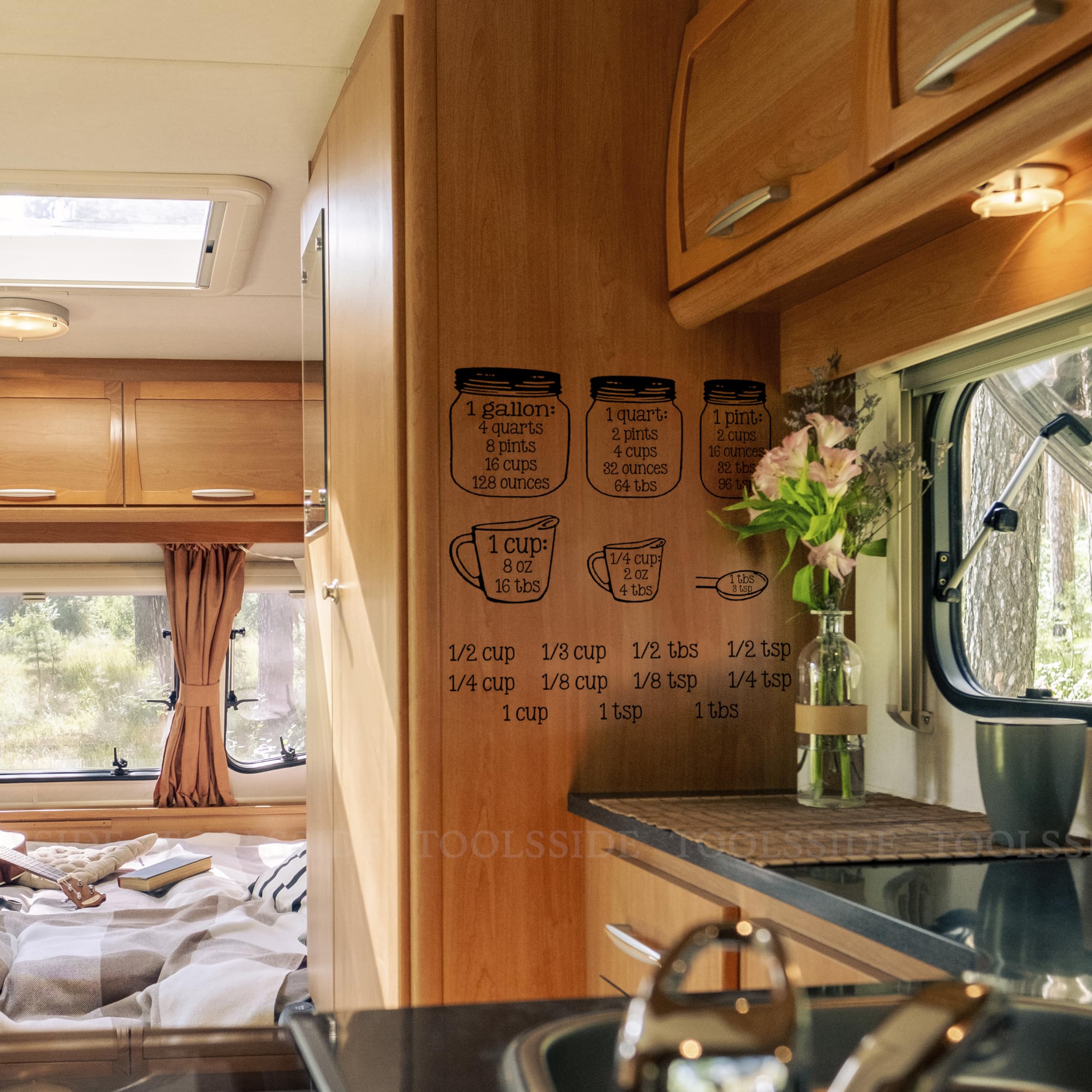 Mua Kitchen Measurement Conversion Chart - Vinyl Kitchen Labels ...