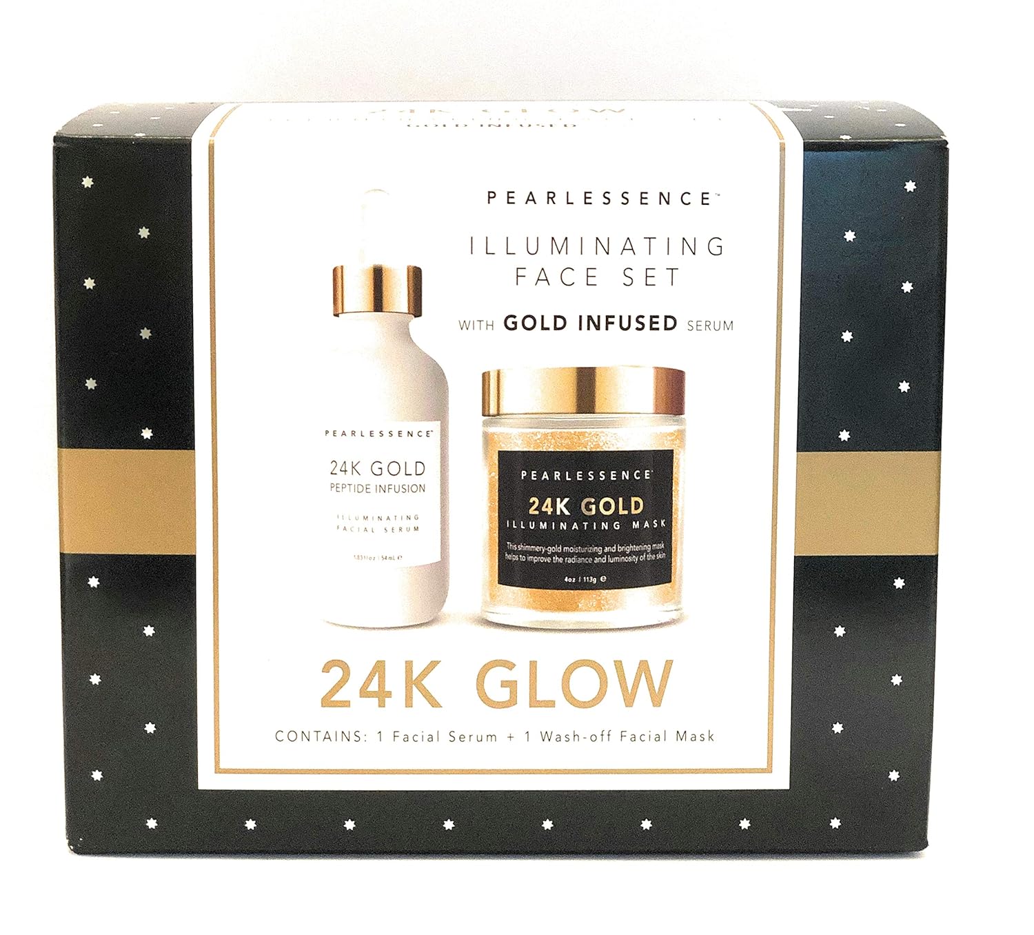 Amazon.com : Pearlessence 24K Gold Peptide Illuminating Facial Serum ...