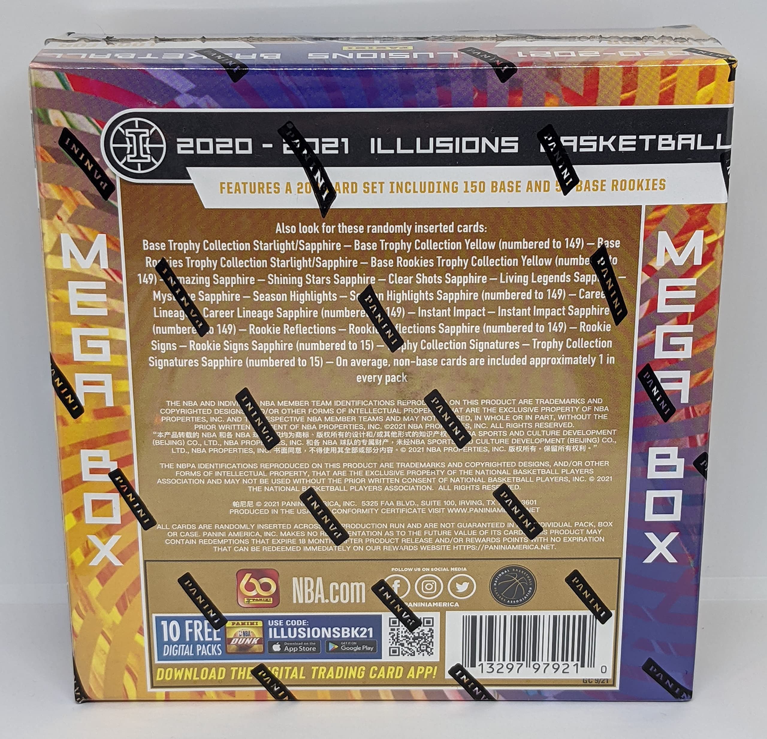 Mua 2020-21 Panini Illusions NBA Basketball Mega Box (60 Cards Total ...