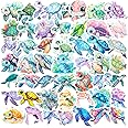 Amazon.com: Pigbit Cute Watercolor Pastel Sea Turtle Stickers, 50Pcs ...