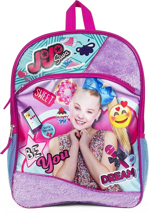 JoJo Siwa 16" Backpack with Fur Standard: Amazon.ca: Luggage & Bags
