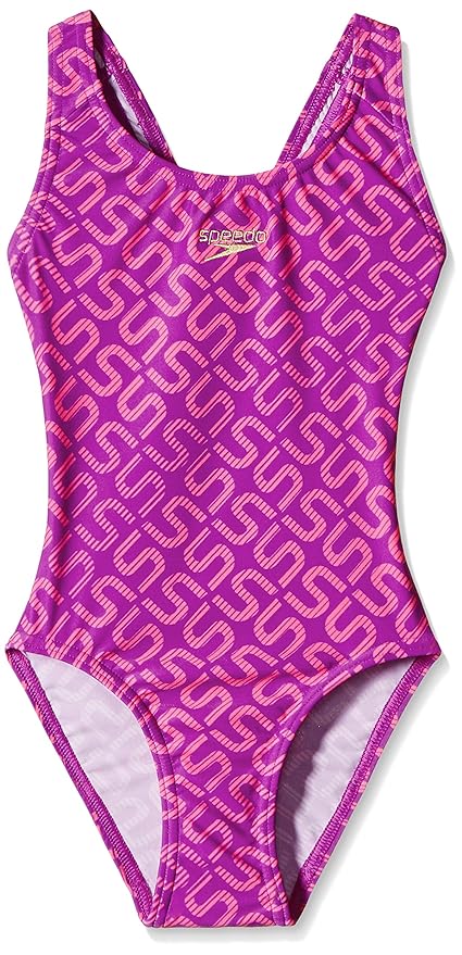 Speedo Girls Swimwear Monogram Allover Splashback One Piece: Amazon.in ...