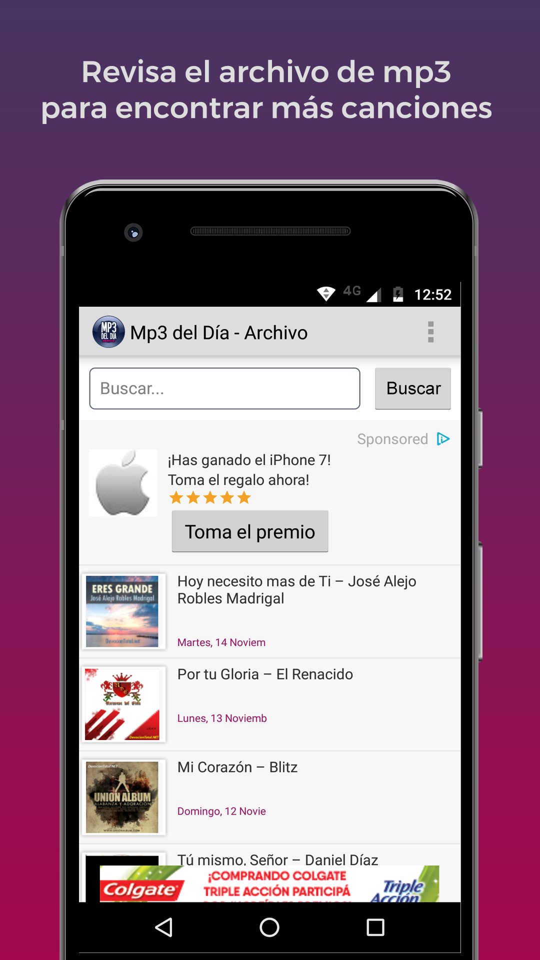 Musica Cristiana: MP3 del dia: Amazon.es: Appstore para Android