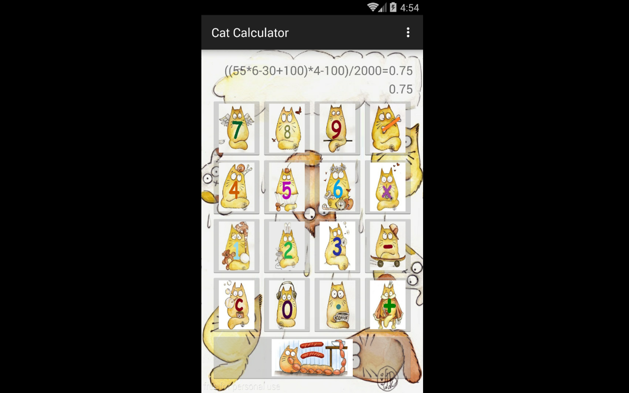 Cat Calculator:Amazon.de:Appstore for Android