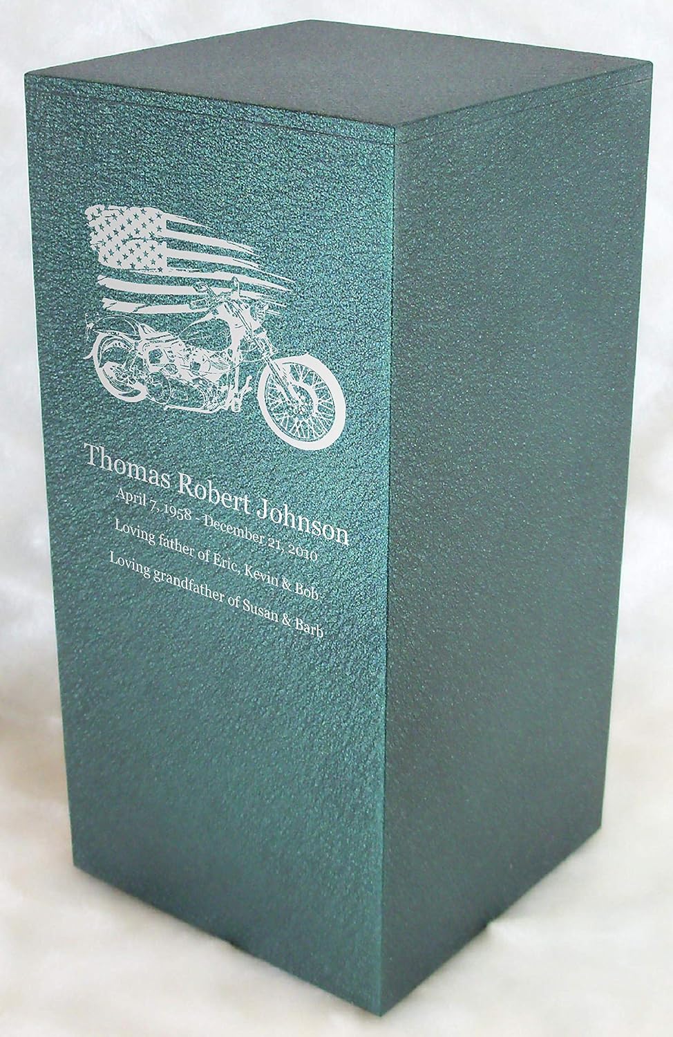 Amazon.com: Personalized Engraved Motorcycle Cremation Urn for Human ...