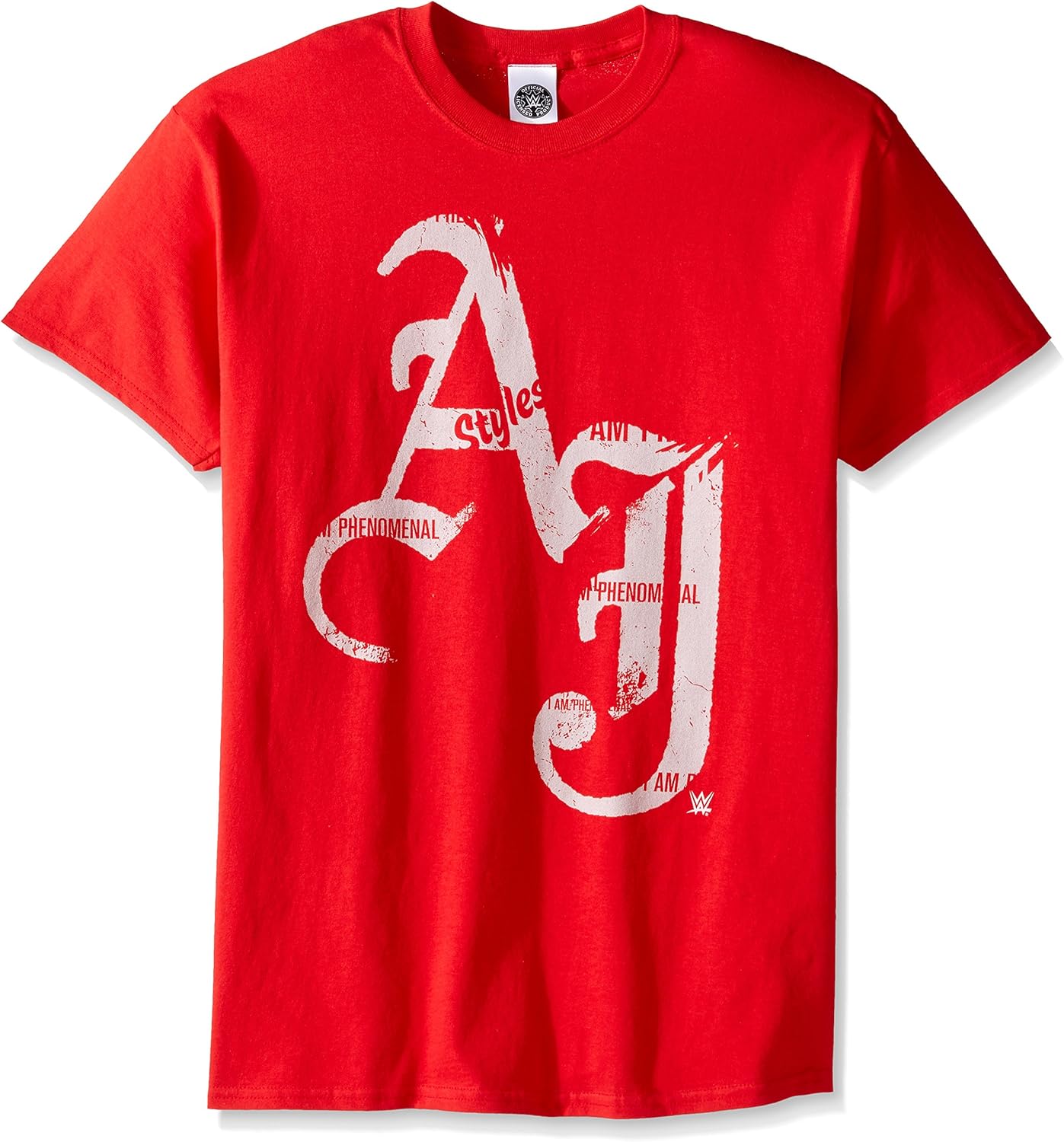 Buy WWE Men's Aj Styles Initials T-Shirt at Amazon.in
