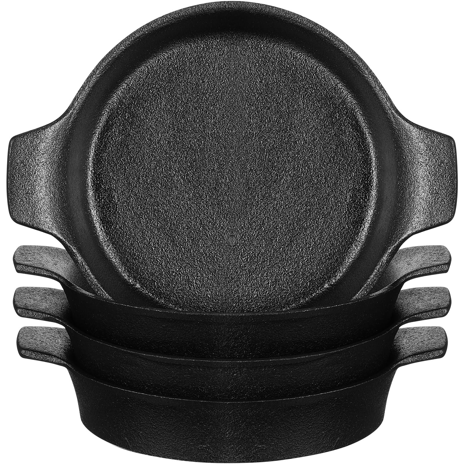 Vesici Mini Skillets for Cookies Cast Iron Ramekins 7.2x5.5x1.18 Cast ...
